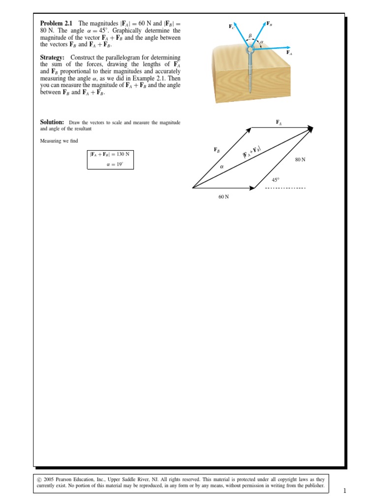 Statics, Chap 02 - BedFord | PDF | Sine | Euclidean Vector