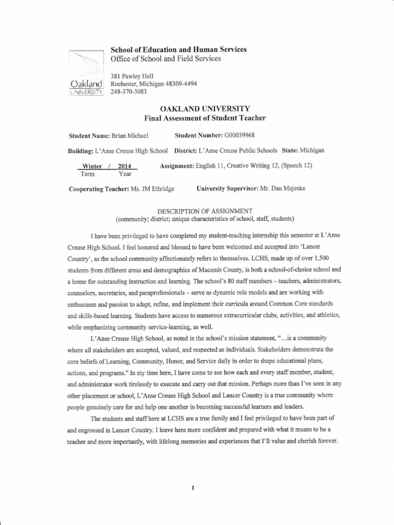 Final Narrative | PDF | Quality Of Life | Teachers