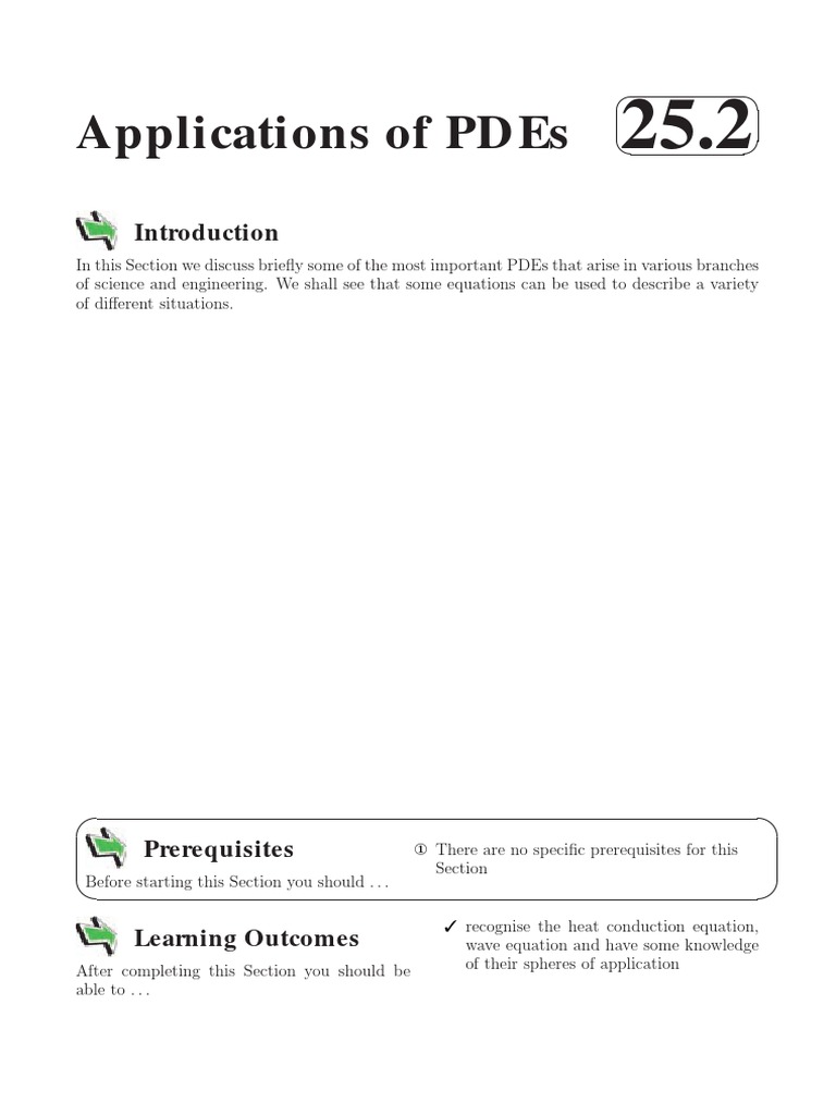 Applications of PDEs | PDF