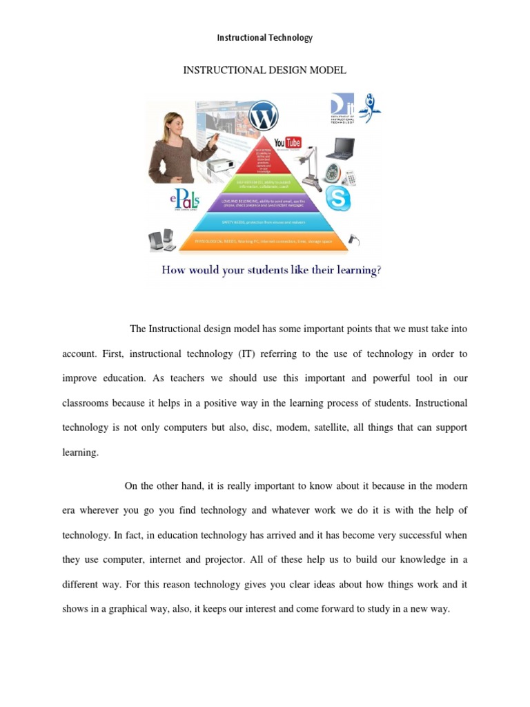 Instructional Technology | PDF | Instructional Design | Educational Technology