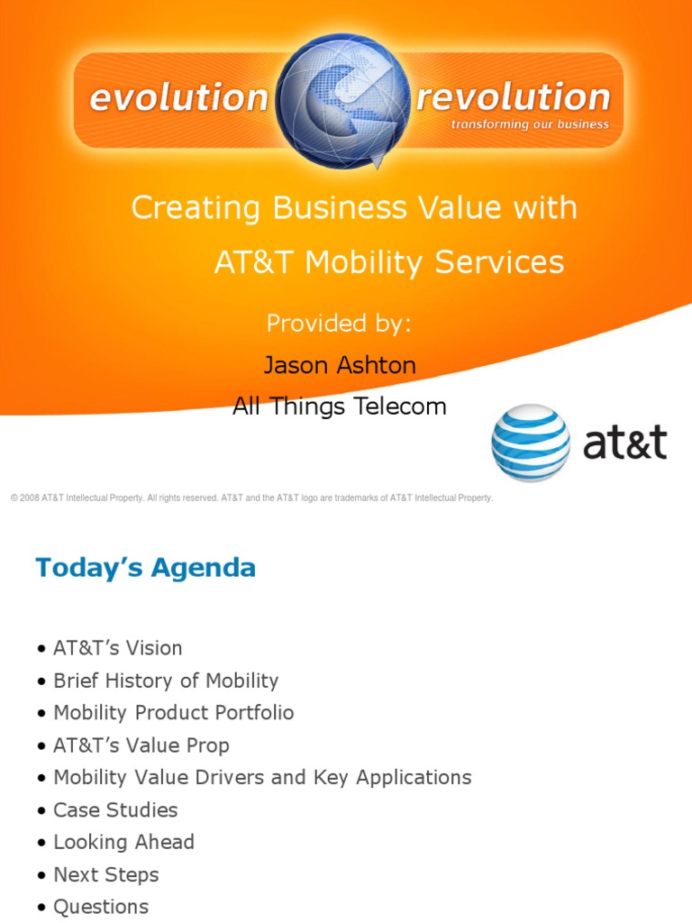 Creating Business Value With AT&T Mobility Services: Provided by ...