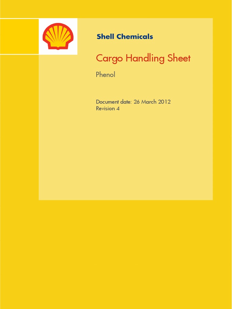 Phenol Cargo Handling Guidelines | PDF | Hvac | Ships
