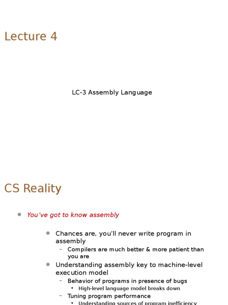 LC-3 Assembly Language | PDF | Assembly Language | Compiler