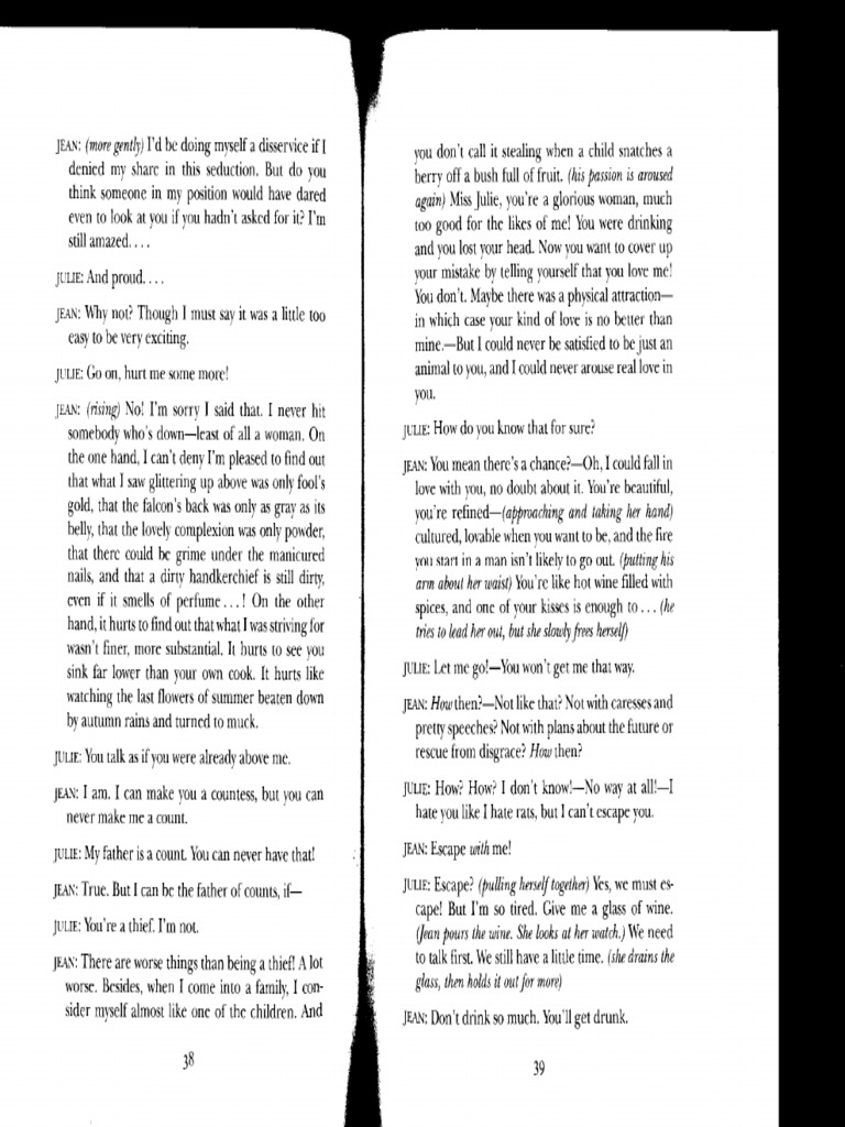 Miss Julie Script | PDF