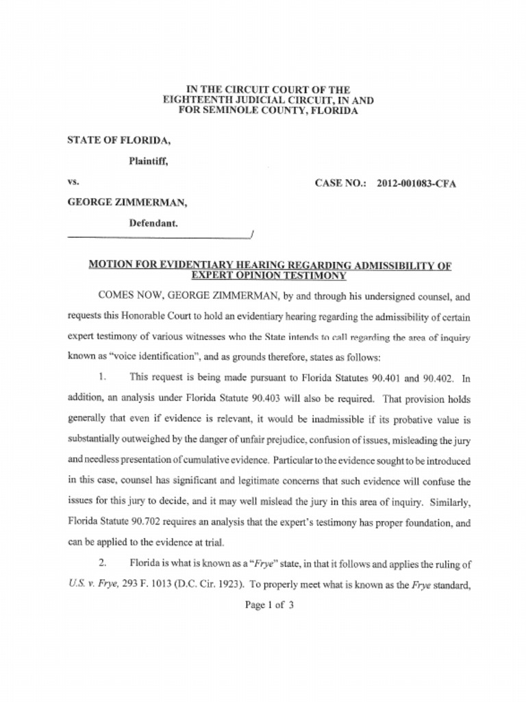 Mot For Evidentiary Hearing | PDF | Foreign Language Studies