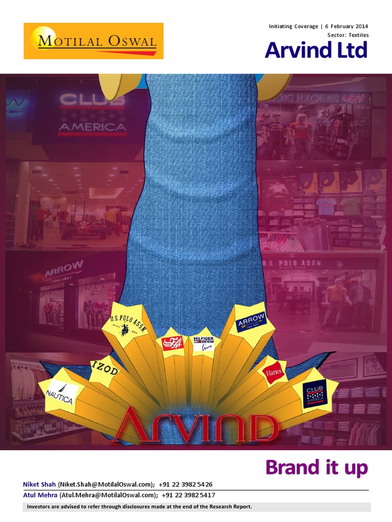 Arvind LTD: Brand It Up | PDF | Retail | Brand