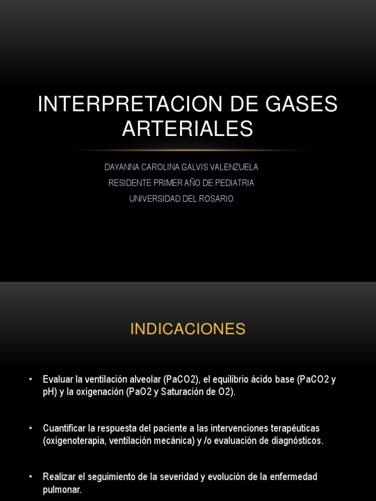 Interpretacion de Gases Arteriales | PDF | Fisiología | Medicina de ...