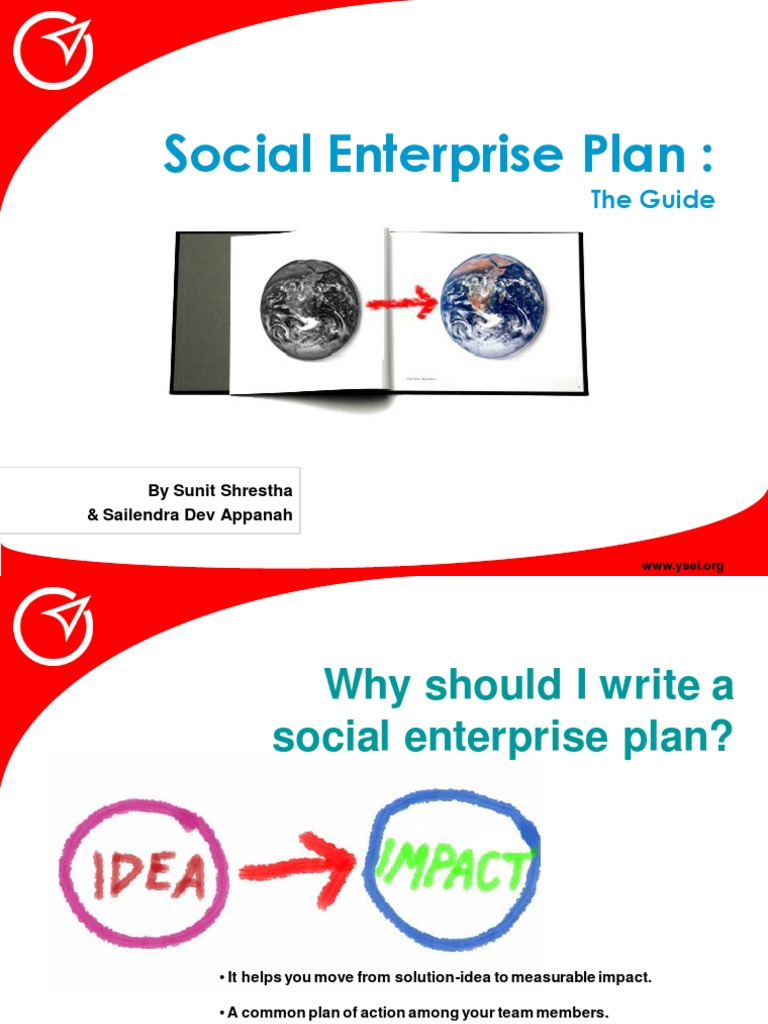 Guide To Developing A Social Enterprise | PDF | Goal | Social Enterprise
