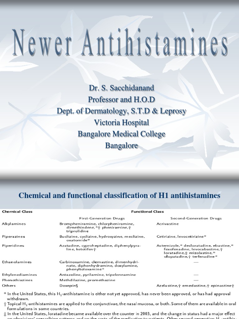 Anti Histamin | Pharmacokinetics | Allergy