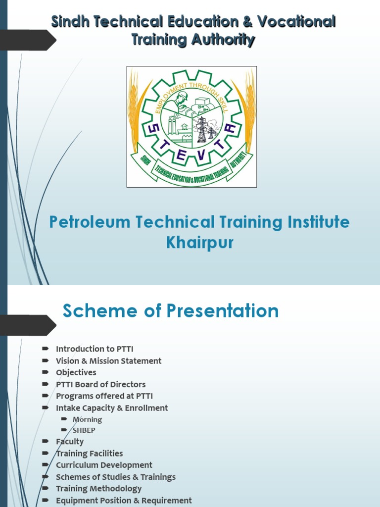 PTTI Presentation Prepared at STEVTA | PDF | Vocational Education ...