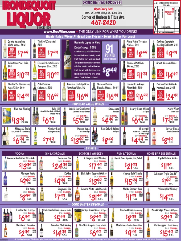 6-11-2014 Newspaper Ad | PDF | Whisky | Wine