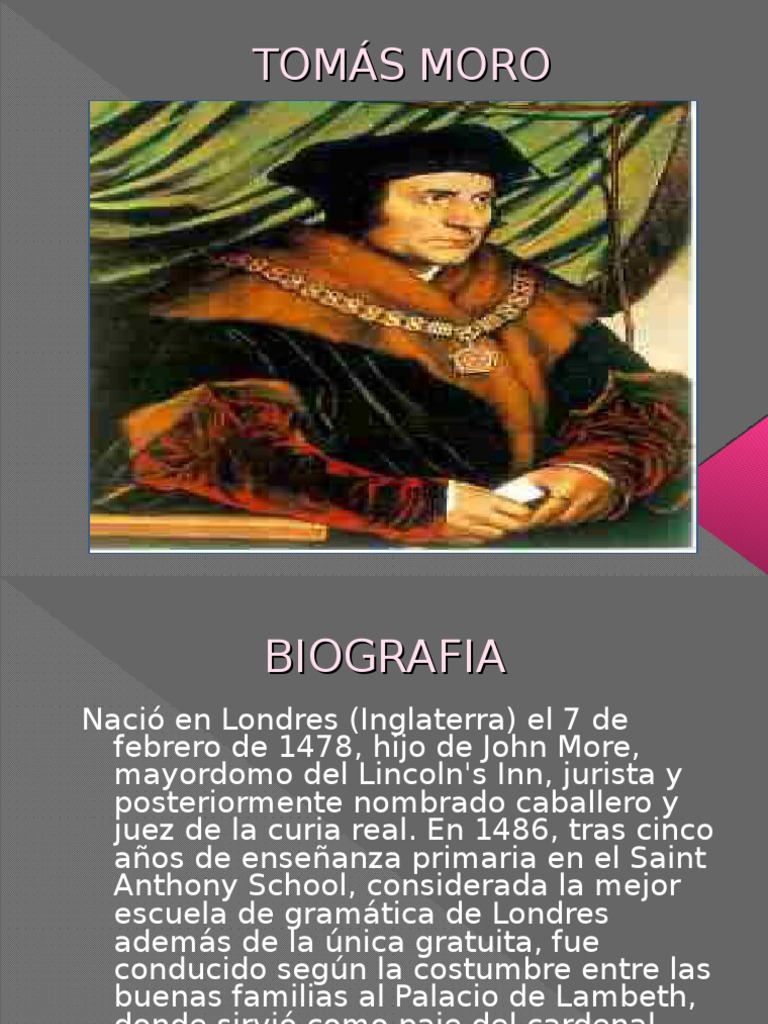 Biografía y Obras de Tomás Moro | PDF | Religión y creencia