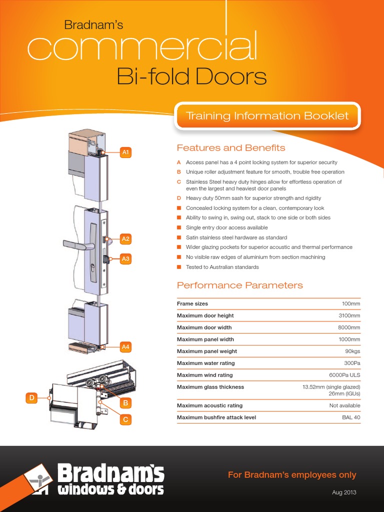 BDM Com Bi-Fold Door Training Booklet v5 | PDF | Door | Architectural ...