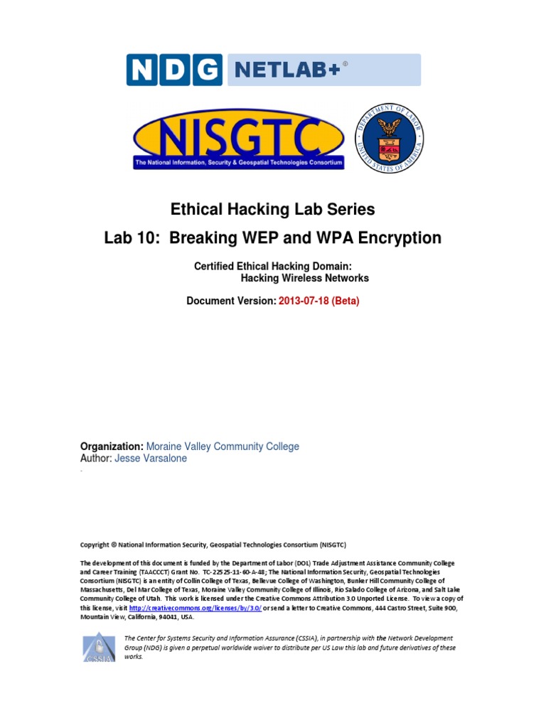 Ethical Hacking Lab 10 | PDF | Wi Fi | File Transfer Protocol