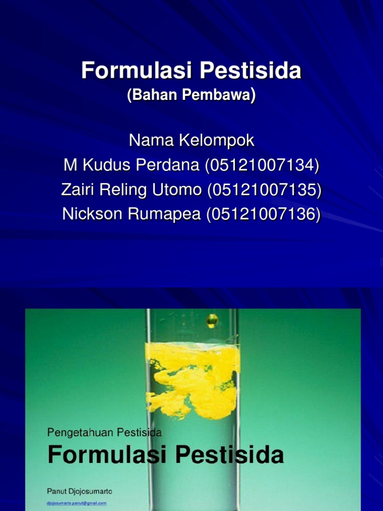 Formulasi dan Jenis Pestisida | PDF