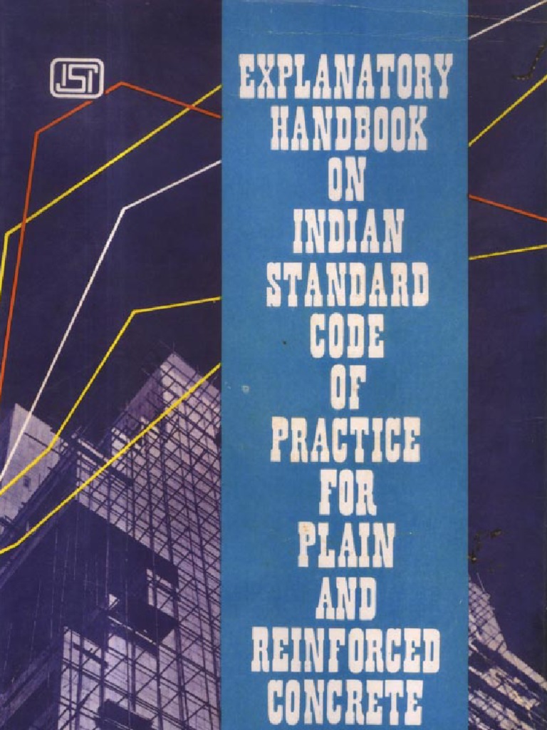 Explanatory Handbook on IS 456-1978 | PDF