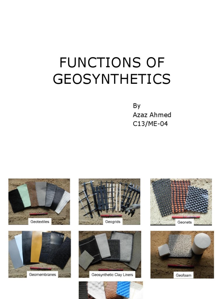 Functions Of Geosynthetics Pdf Soil Stress Mechanics