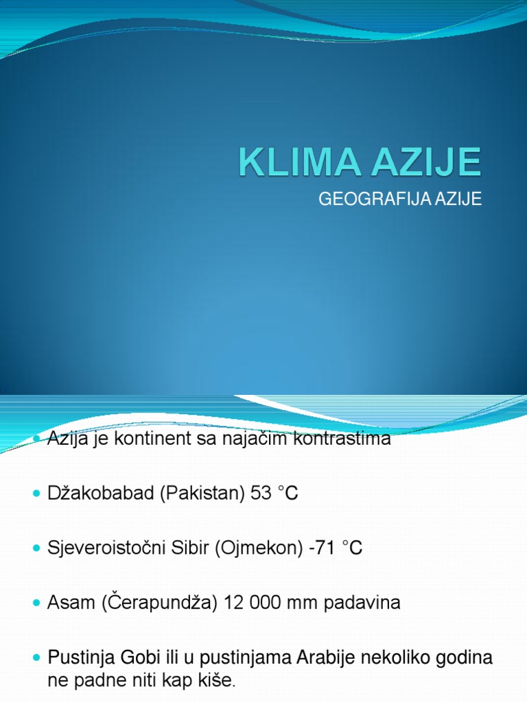Klima Azije | PDF