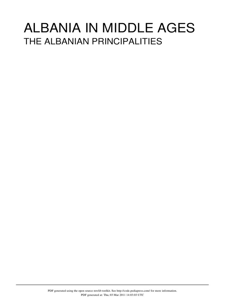 Albania in the middle ages