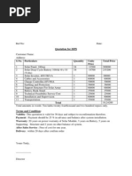 Solar Quotation Format 3 | PDF