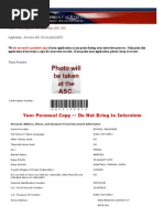 DS-160 - Sample Form | PDF | Travel Visa | Zip Code