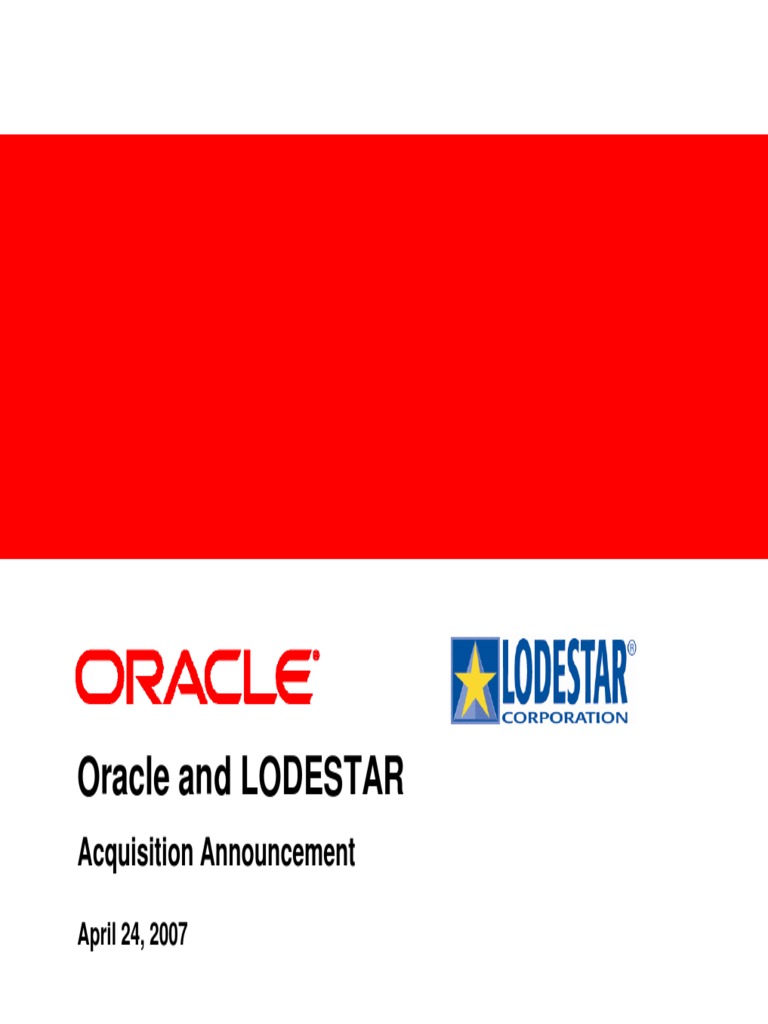 Lodestar General Presentation 072224 | PDF | Oracle Corporation ...