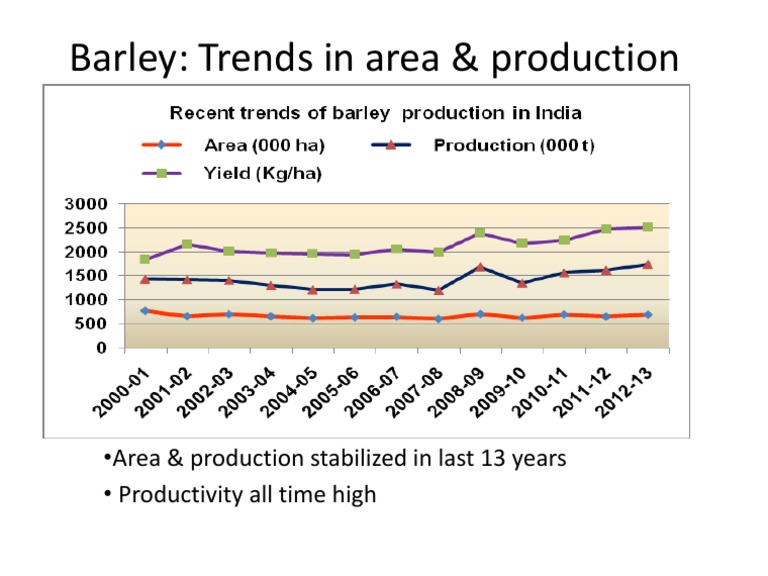 Barley Production Trends and Insights | PDF