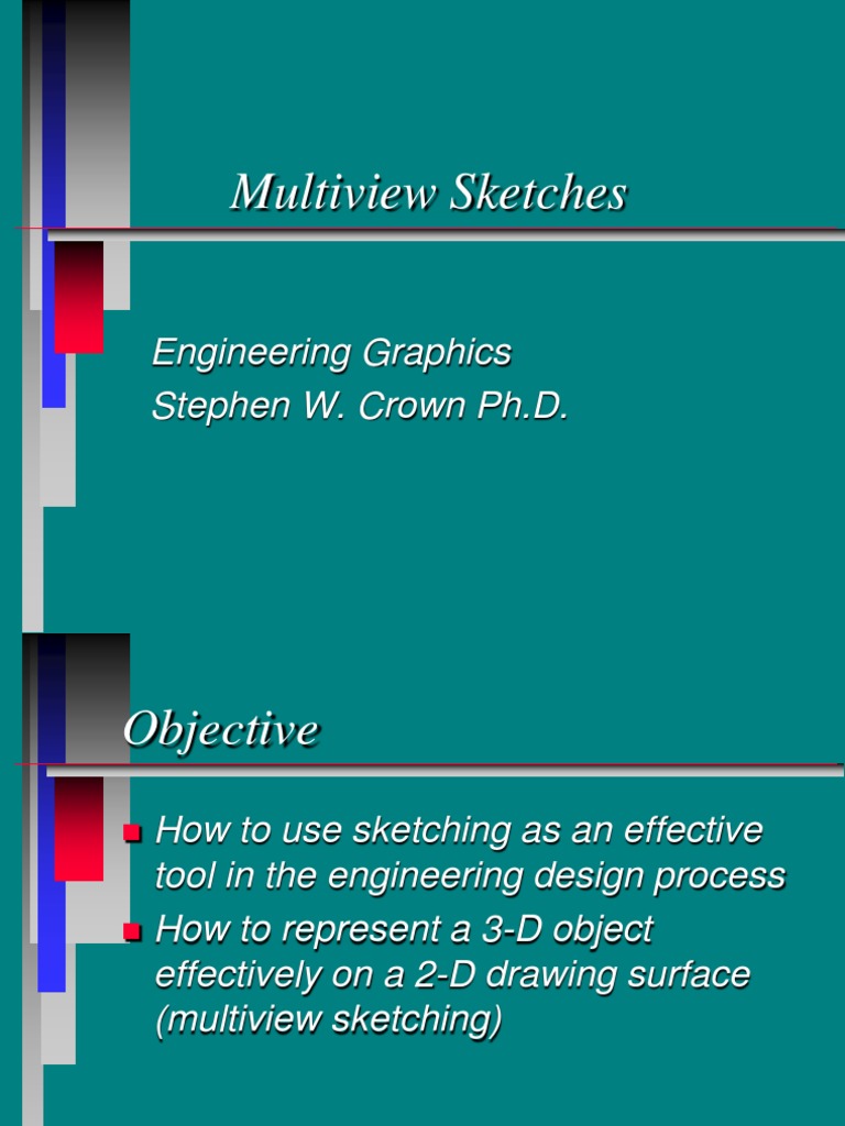 Multiview Sketches | PDF | Line (Geometry) | Drawing