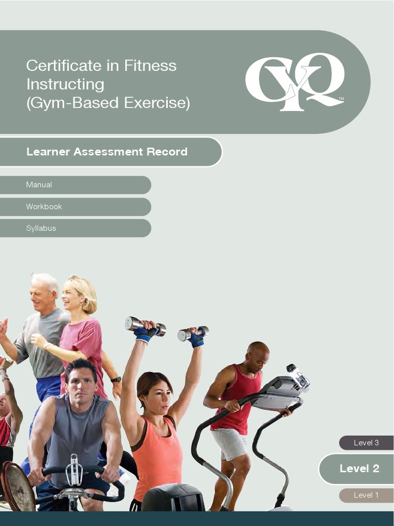 l2 Certificate in Fitness Instructing Gym Based Exercise Learner Assessment Record | Anatomical ...