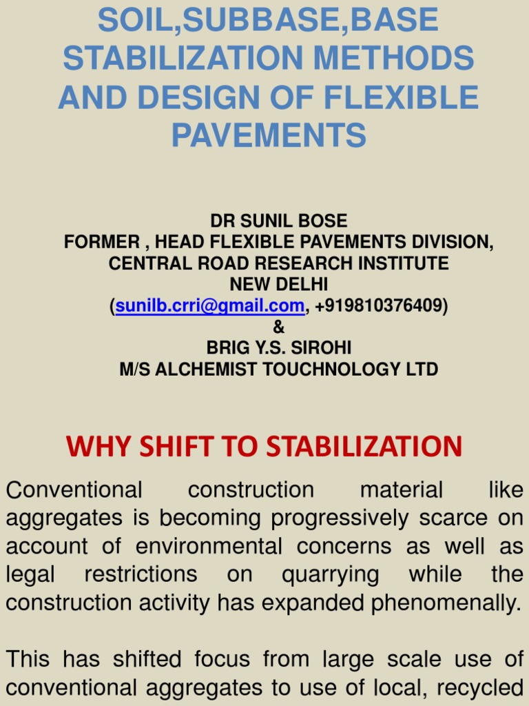 Methods of Soil and Base Stabilization | PDF | Road Surface | Asphalt