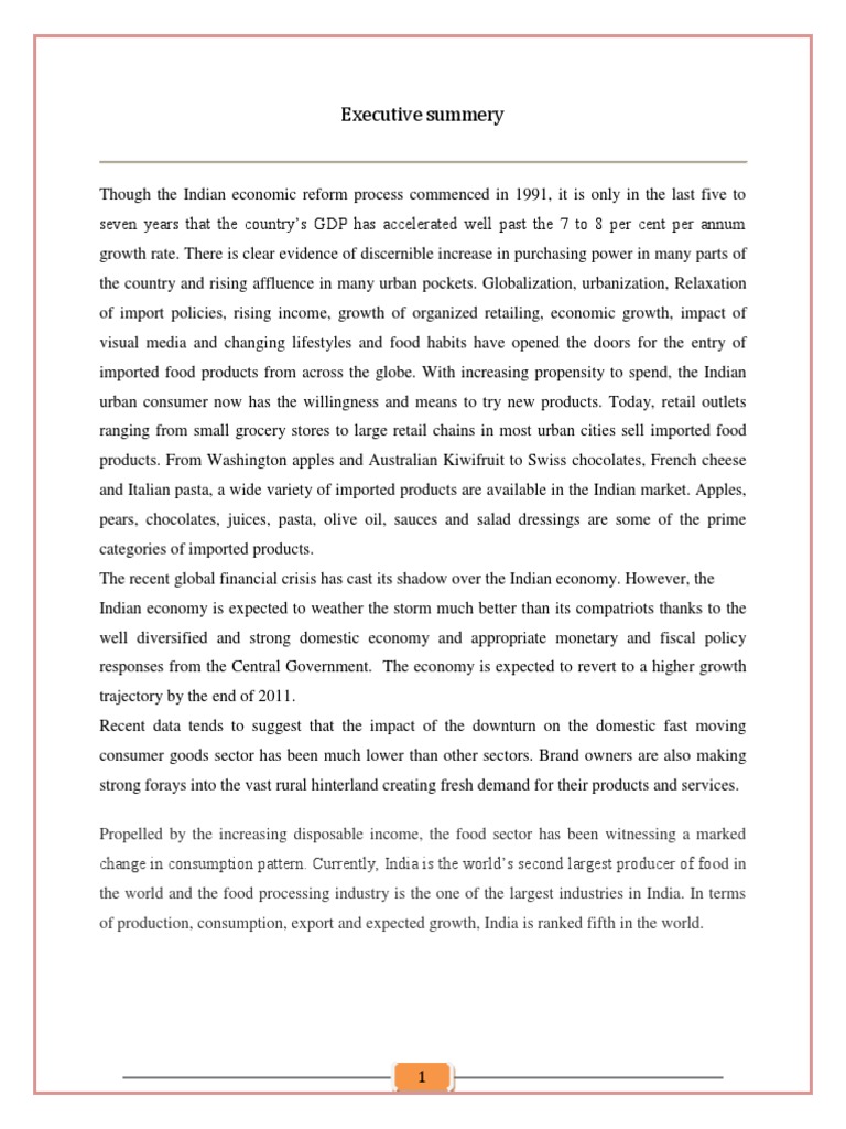 Project Report On Food Processing Industry | PDF | Meat | Foods