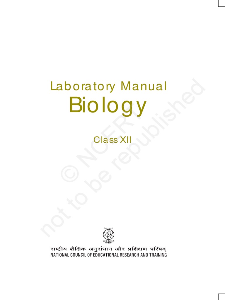 12 Eng Biology Lab Manual | PDF | Mitosis | Meiosis