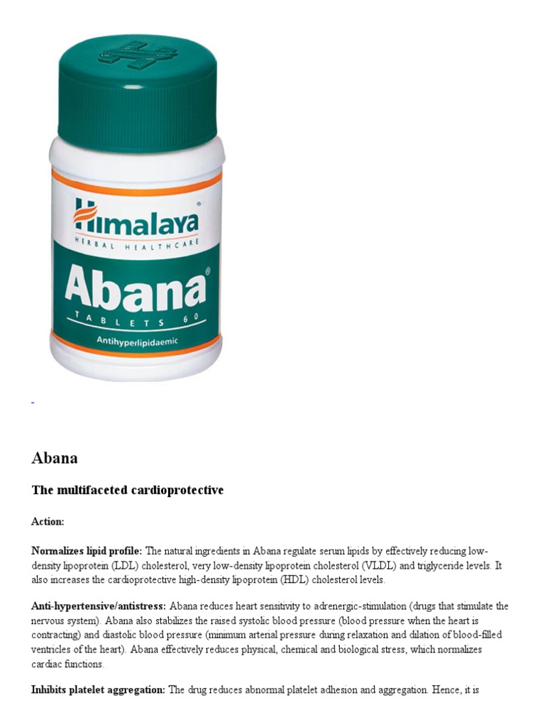 Abana by Himalaya Herbal Healthcare | Cholesterol | High Density ...