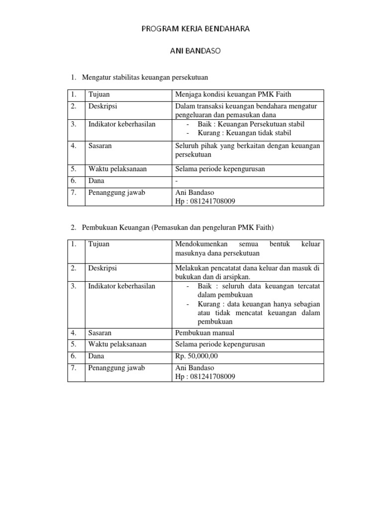 Proker Bendahara | PDF