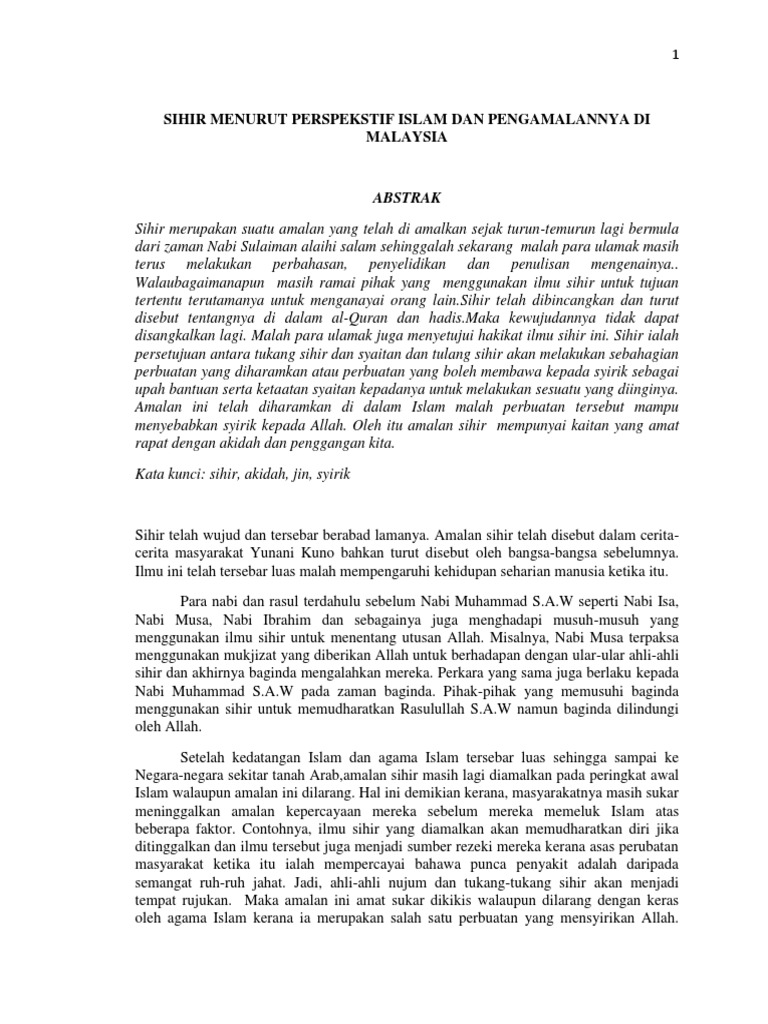 Sihir Menurut Pandangan Islam | PDF | Agama & Spiritualitas