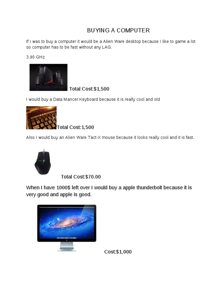 Buying A Compute1 | PDF | Computers