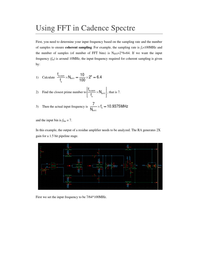 FFT Calculation | PDF | Fast Fourier Transform | Signal To Noise Ratio