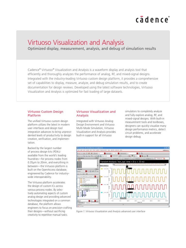 Cadence Virtuoso Visualization Analysis2012 DS | PDF | Signal To Noise ...