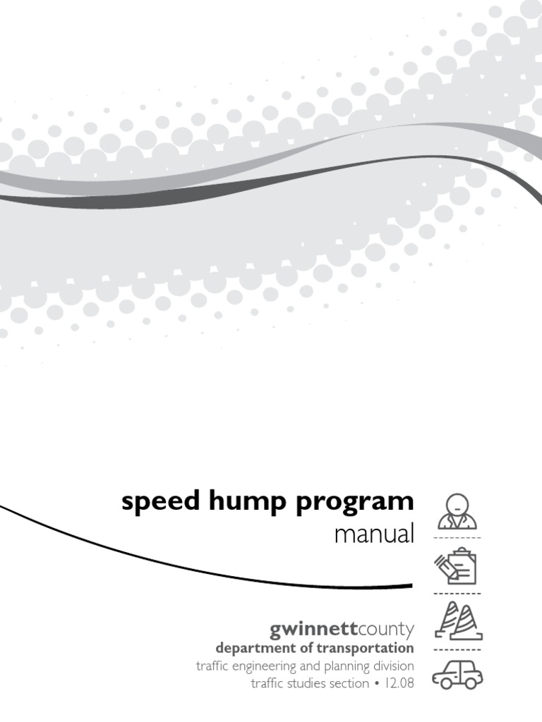 Speed Hump Program Manual | PDF | Road Surface | Speed Limit
