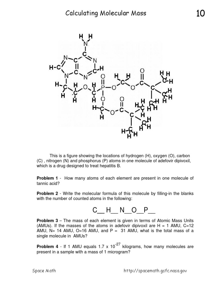 Molecular Mass Calculation Guide | PDF | Science & Mathematics