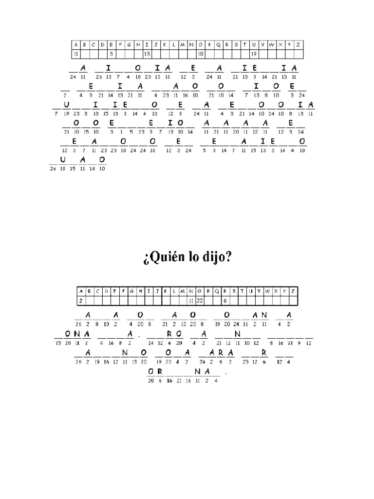 Ejemplos de Criptograma | PDF