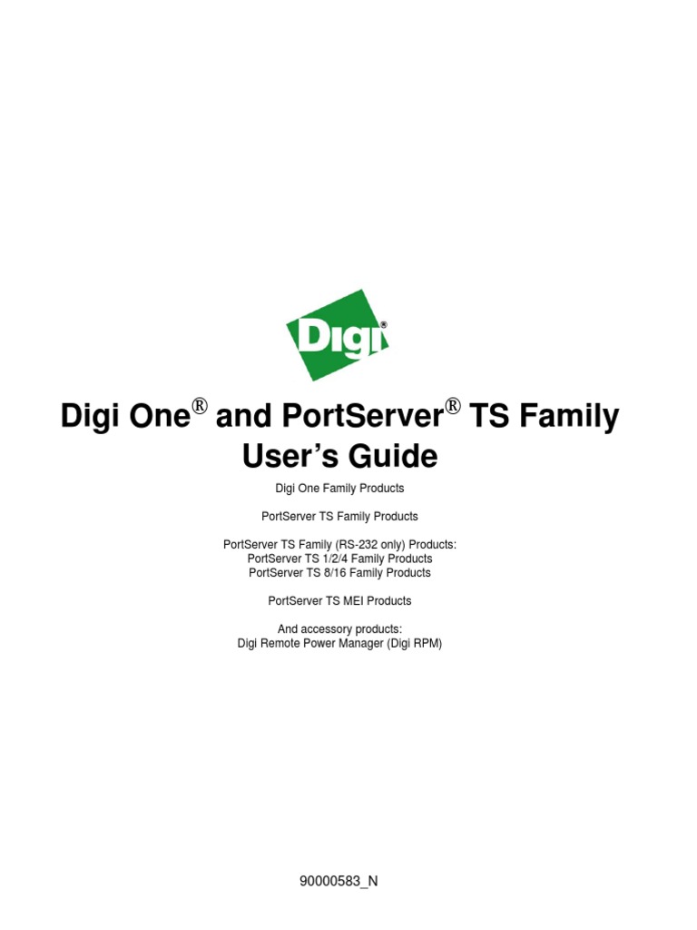 User Guide Portserver TS | PDF | Port (Computer Networking) | Radius