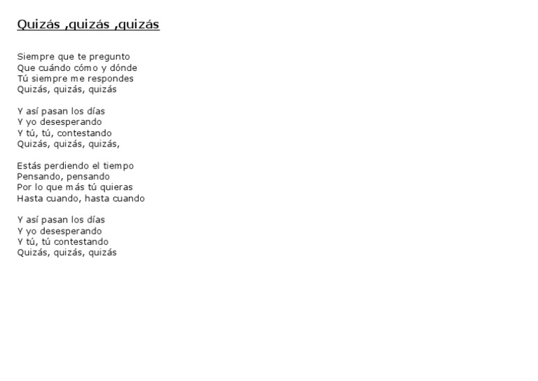 Quizás | PDF
