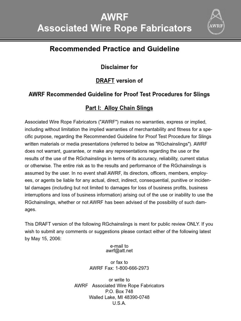 Chain Test Guideline | PDF