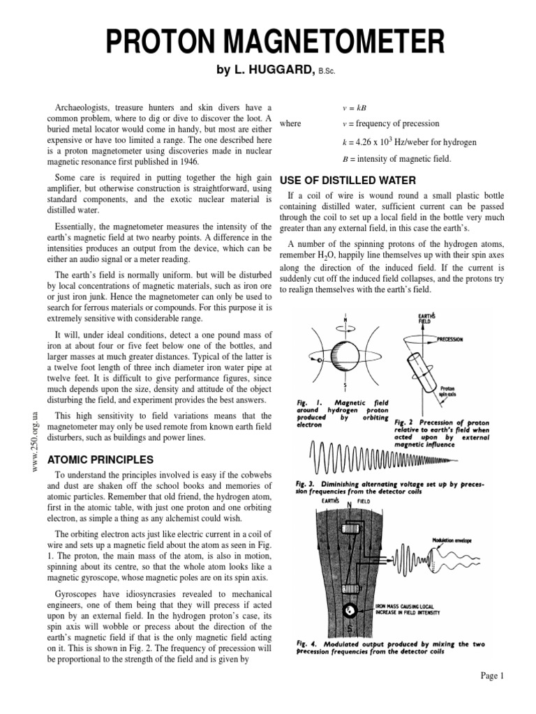 A Detailed Guide to Constructing a Highly Sensitive Proton Precession ...