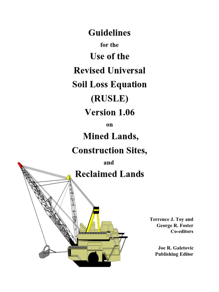 RUSLE Guidelines for Land Reclamation | PDF | Erosion | Surface Runoff