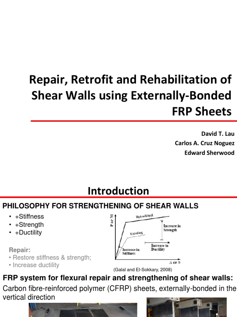 Shear Wall Testing Facilities - Carleton | PDF | Fibre Reinforced ...
