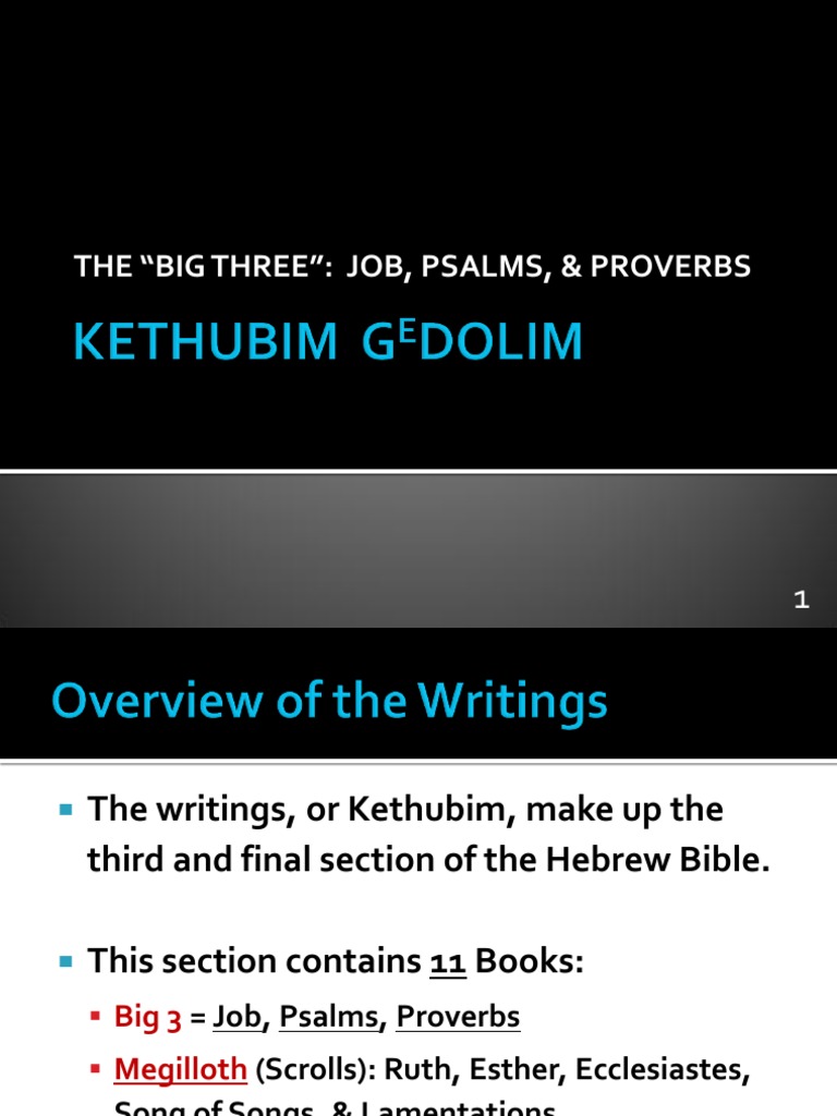 Kethubim Gedolim - L | PDF | Book Of Job | Ketuvim