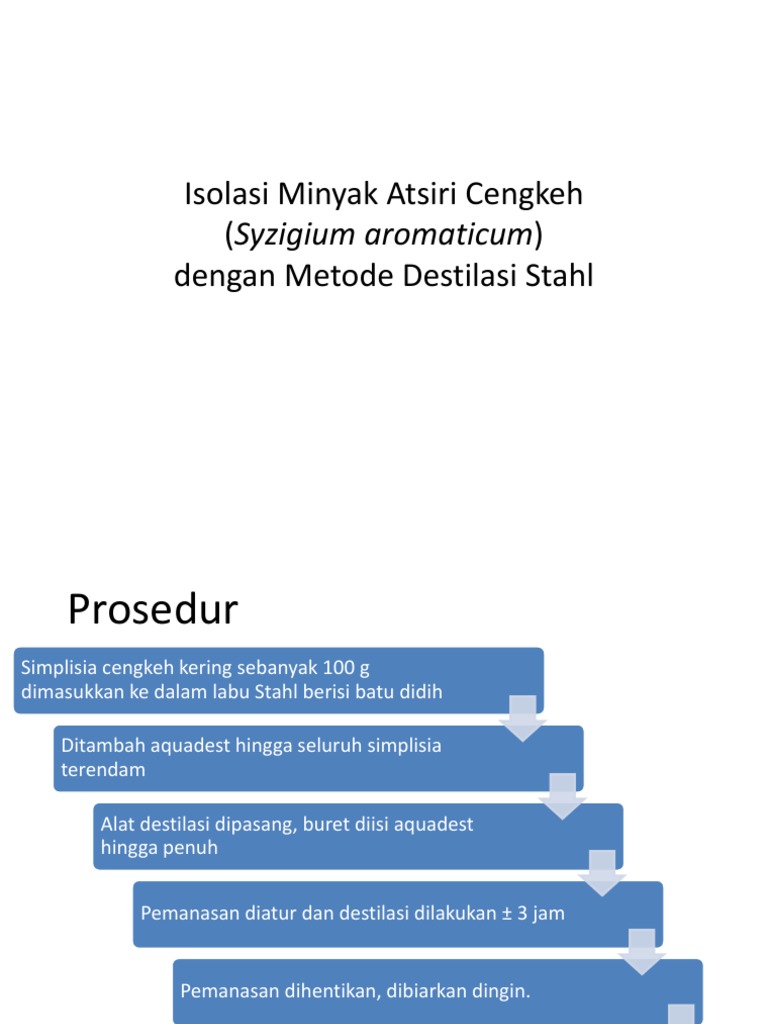 Isolasi Minyak Atsiri Cengkeh | PDF