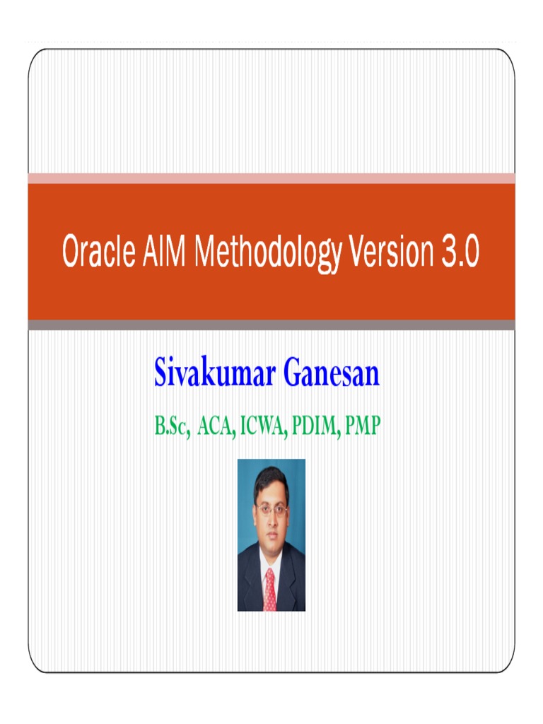 Oracle AIM Document | PDF | Software Testing | Project Management